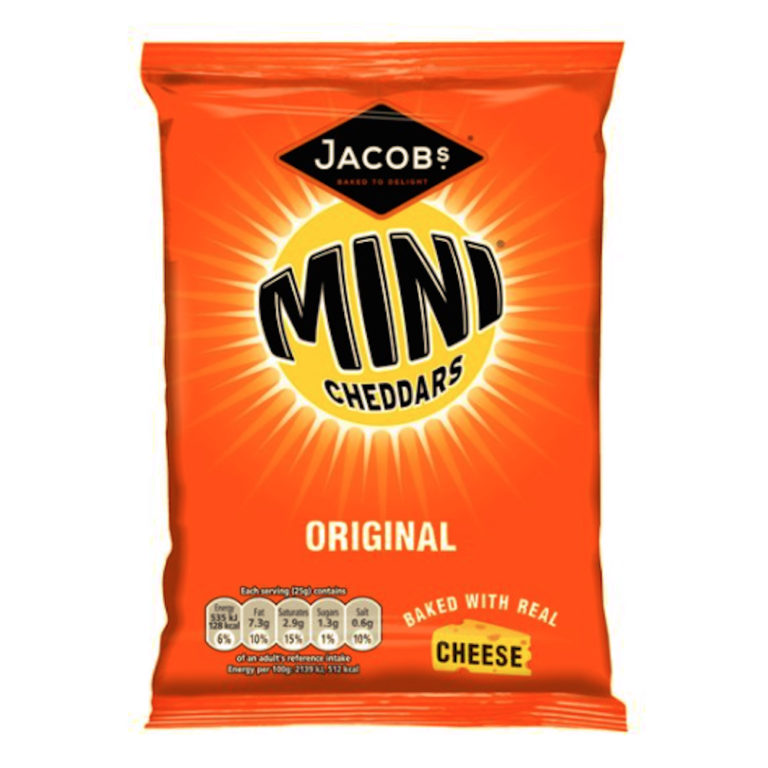 Mini Cheddars 50g x 30 - Livewell Vending